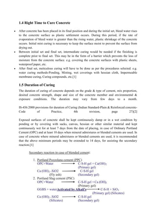 INTERNAL CURING using Different admixtures- pdf | PDF