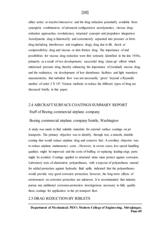 aircraft drag reduction | PDF