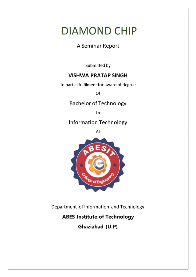 Diamond Chip Technology | DOCX