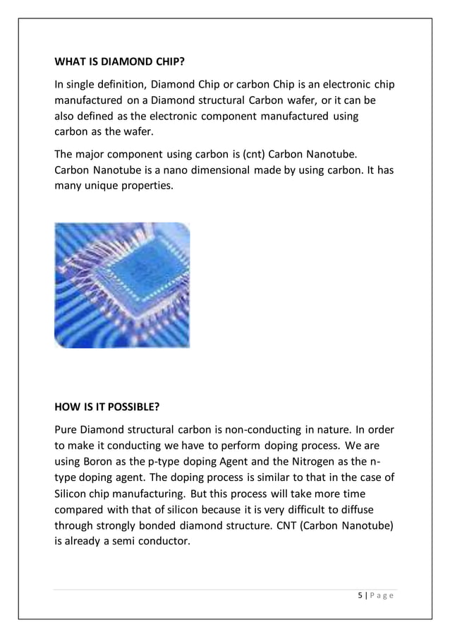 Diamond Chip Technology | DOCX