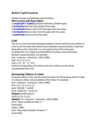 Seminar report on python 3 course | DOCX