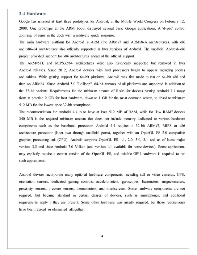 Android Operating System Pdf