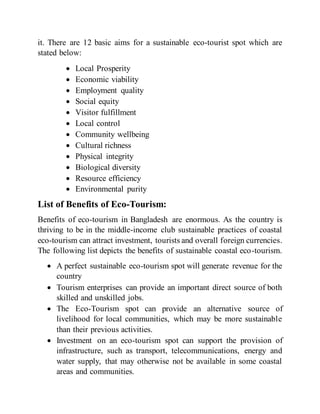 Report on the Presentation of the Plan of Implementing maritime Eco ...