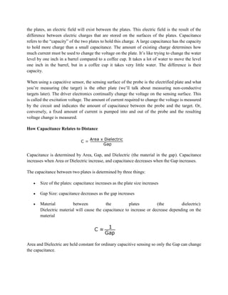 Seminar Report - Capacitive Sensors | DOCX