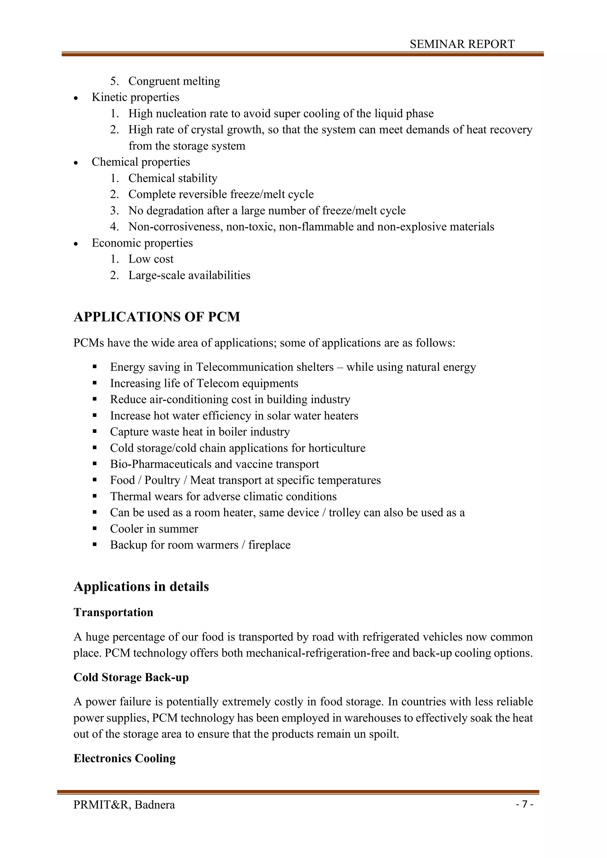 Seminar Report - Phase Change Material (PCM).pdf