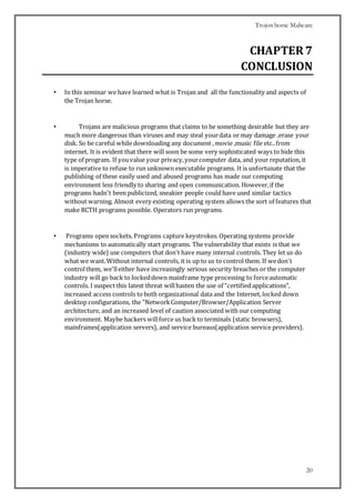 trojon horse Seminar report | DOCX