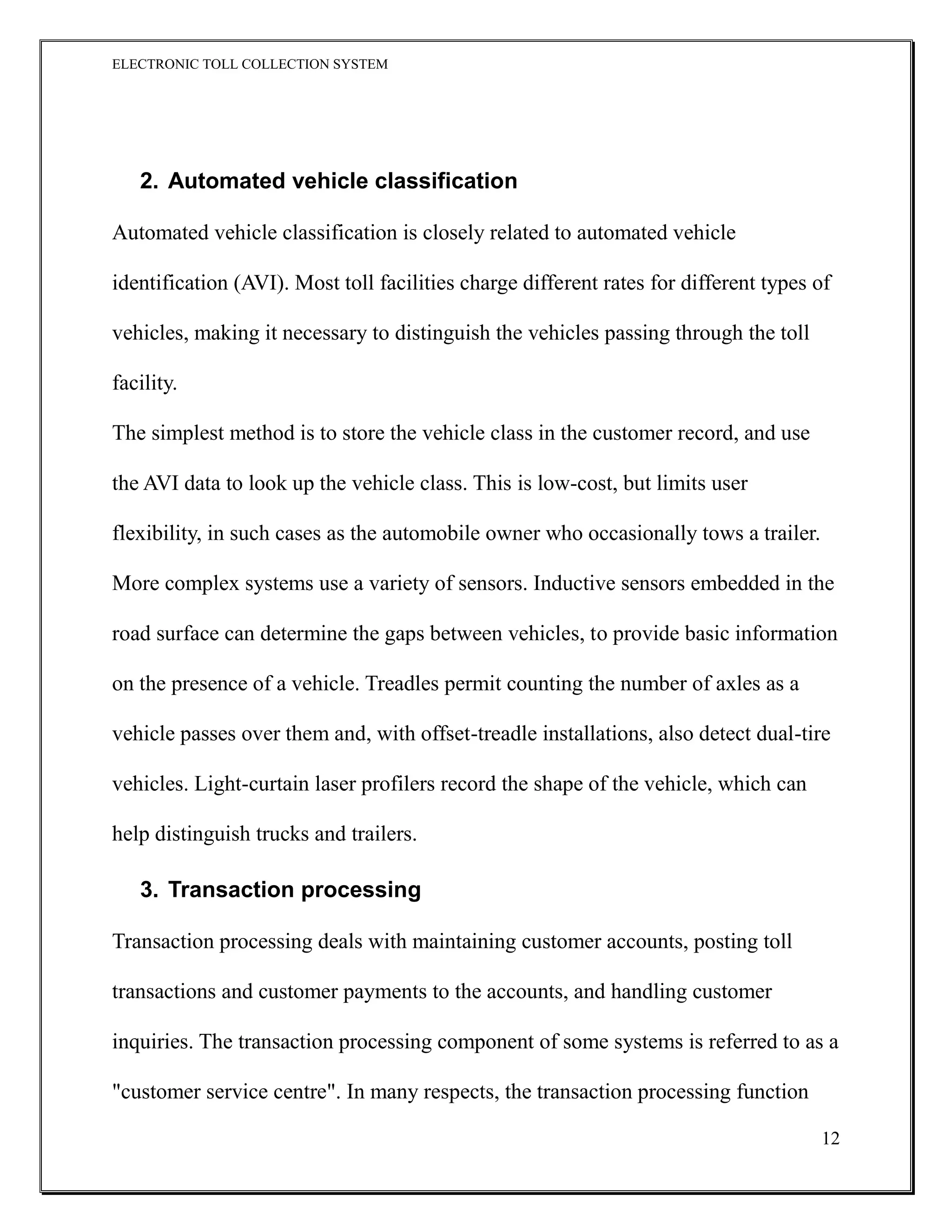 Seminar report- Electronic Toll Collection System | PDF