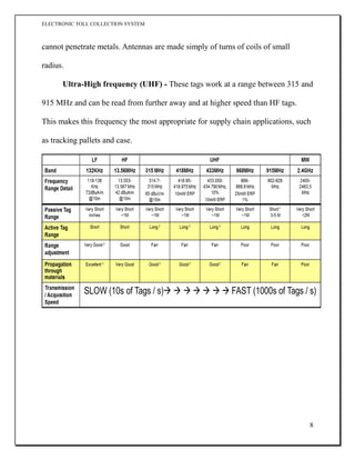 Seminar report- Electronic Toll Collection System | PDF