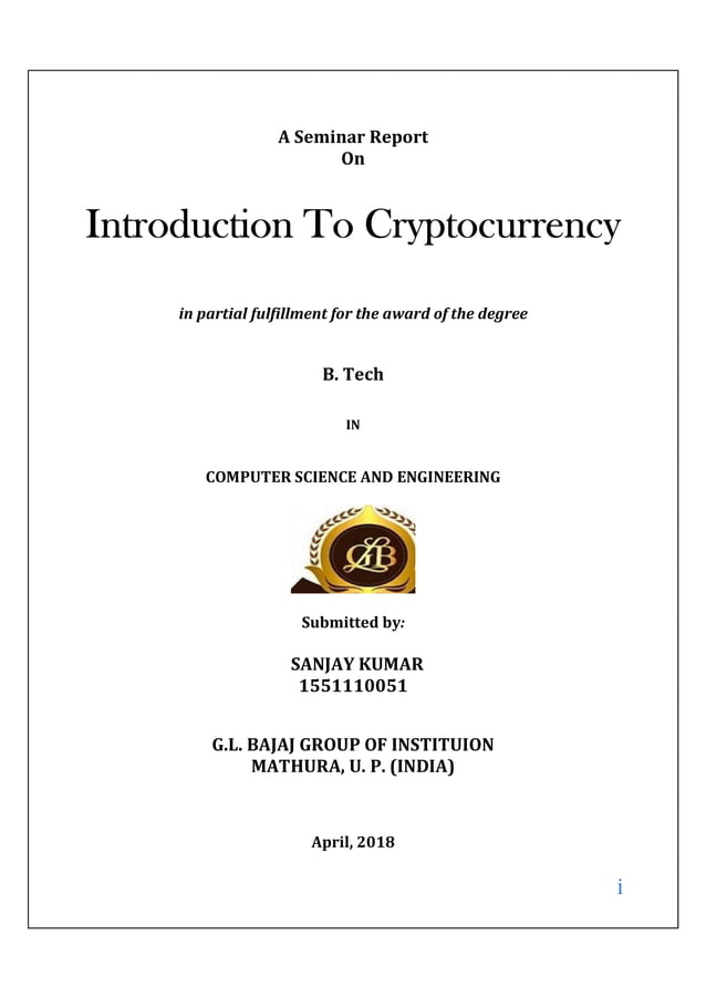 Introduction To CryptoCurrency | PDF | Internet | Computing