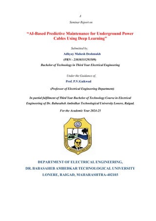 AI-Based Predictive Maintenance for Underground Power Cables Using Deep ...