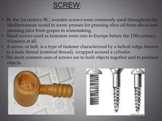 BALL SCREW TECHNOLOGY | PPTX