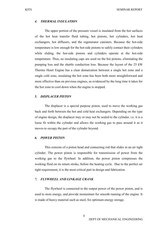 SOLAR STIRLING ENGINE seminar report | PDF
