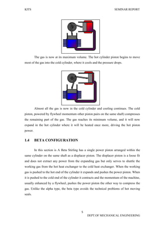 SOLAR STIRLING ENGINE seminar report | PDF