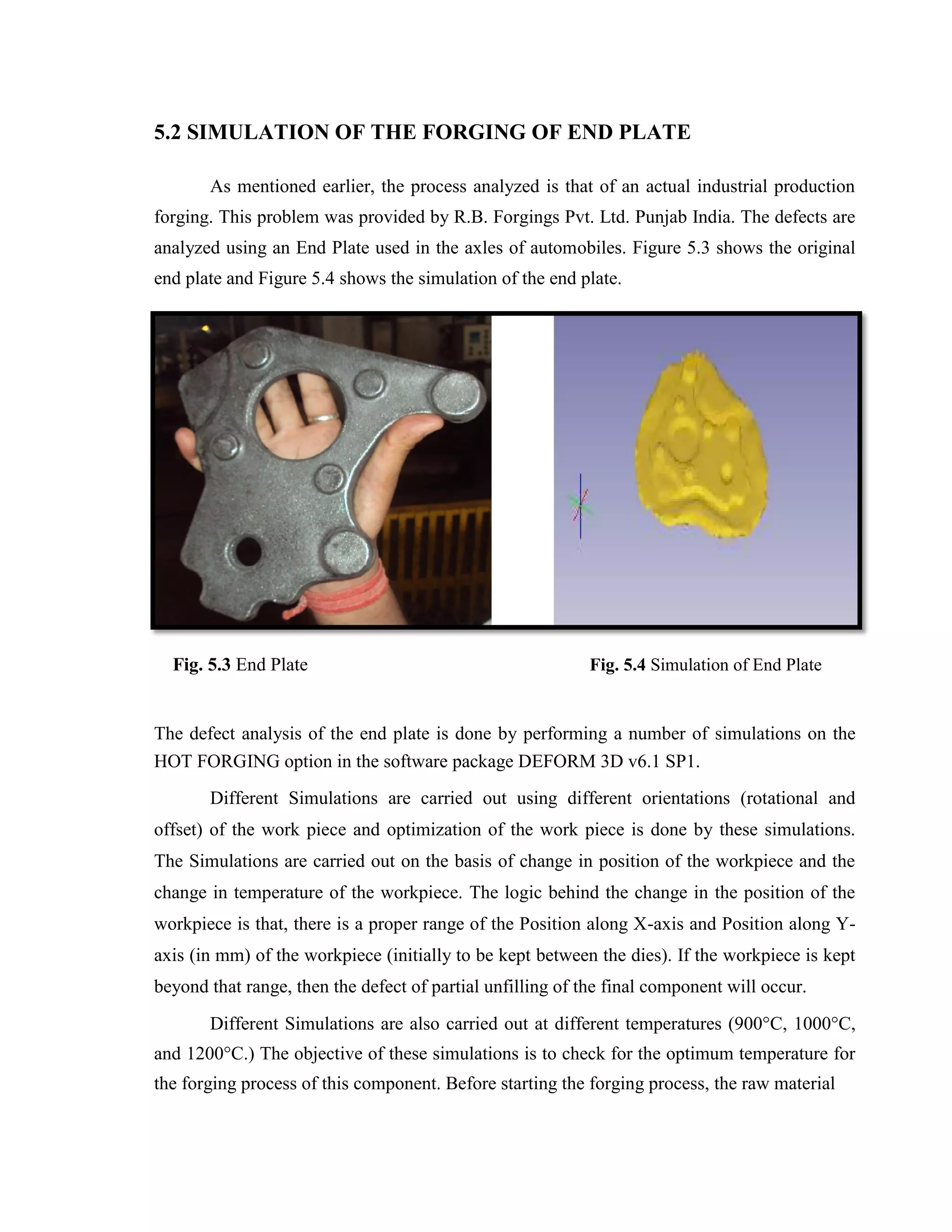 SIMULATION AND OPTIMIZATION OF MATERIAL FLOW FORGING DEFECTS IN ...