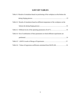 SIMULATION AND OPTIMIZATION OF MATERIAL FLOW FORGING DEFECTS IN AUTOMOBILE COMPONENT AND ...