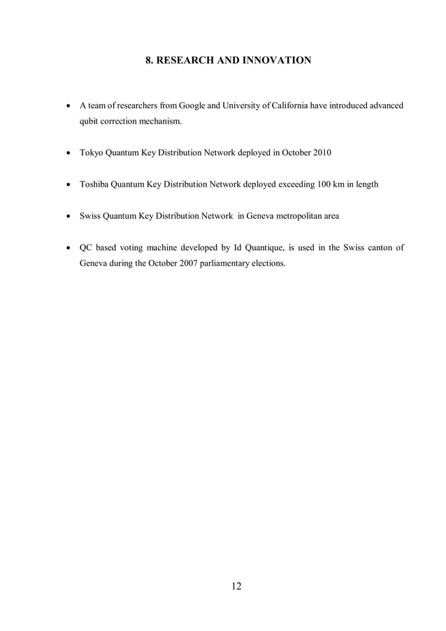 Quantum Cryptography - Seminar report | PDF | Physics | Science