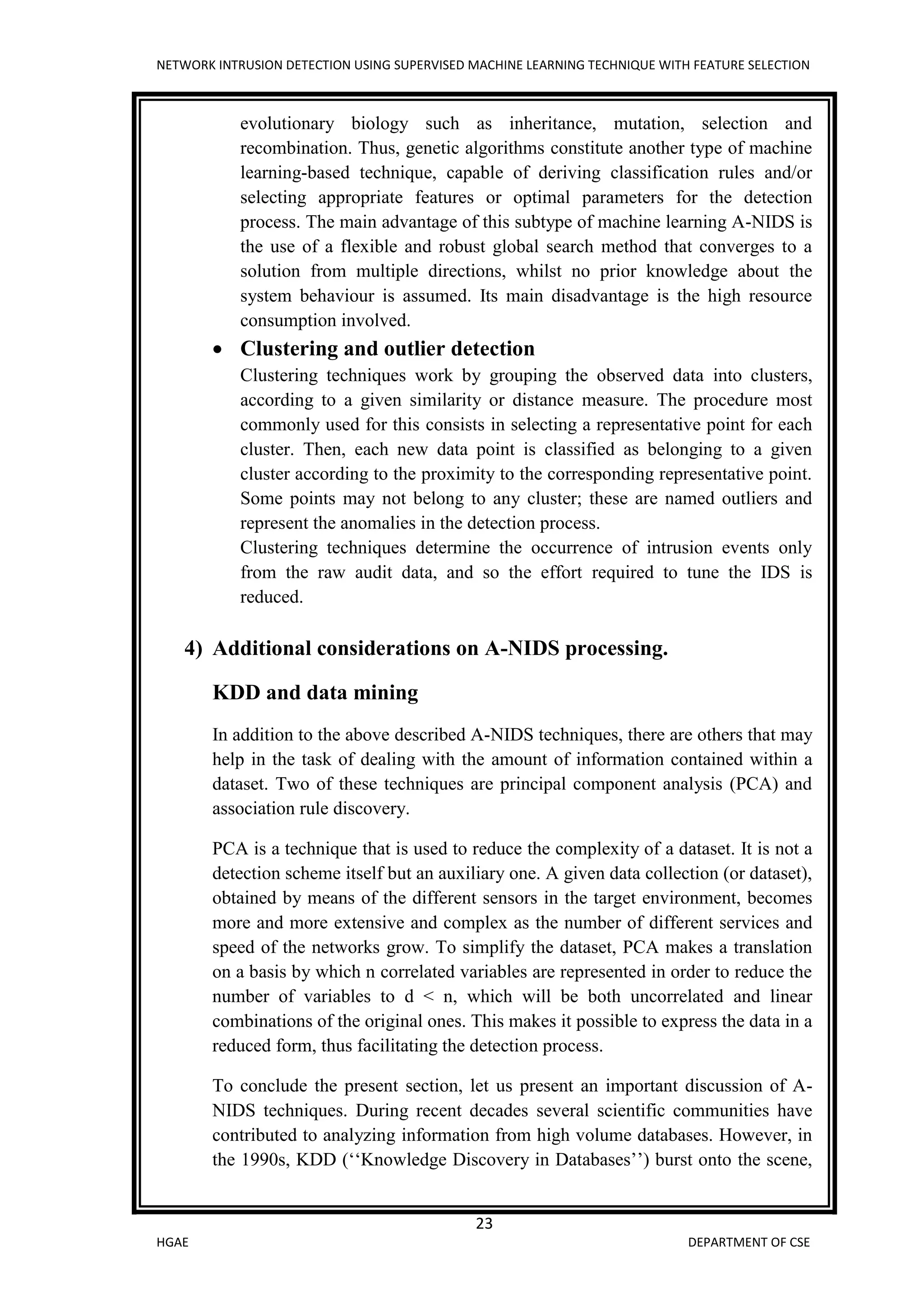 Seminar Report | Network Intrusion Detection using Supervised Machine ...