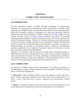 Seminar report of mems | PDF