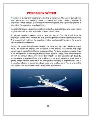 Seminar report on Aeroplane Propulsion System | PDF