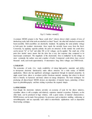 Seminar report of mems | DOCX