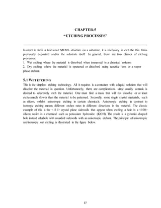 Seminar report of mems | DOCX