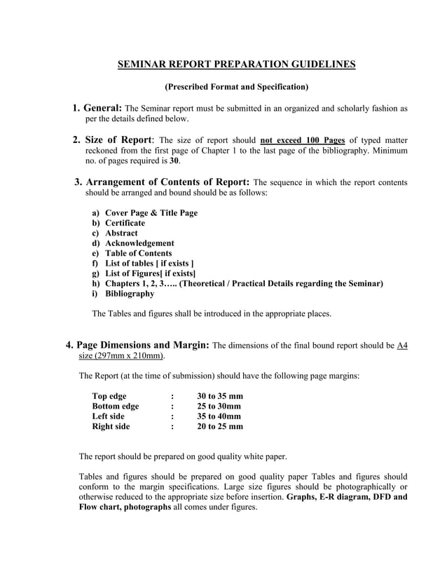 Seminar report guidelines1 | DOC | Desktop Publishing | Computer ...