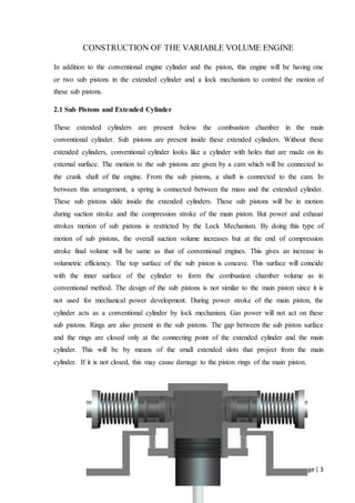 Variable Volume Engine Report | PDF