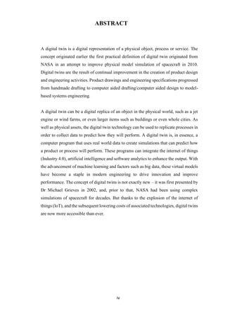 Seminar report of digital twin | PDF