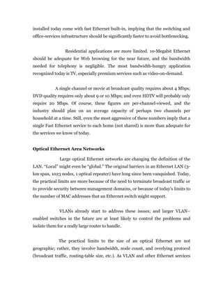 Seminar report of optical ethernet | DOC