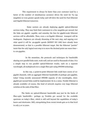 Seminar report of optical ethernet | DOC