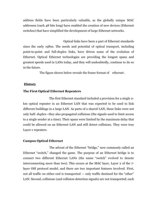 Seminar report of optical ethernet | DOC