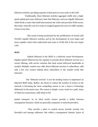 Seminar report of optical ethernet | DOC