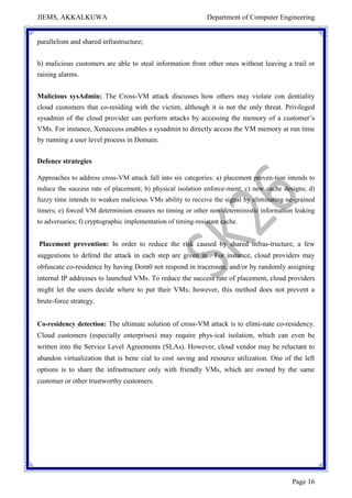 security in cloud computing | PDF