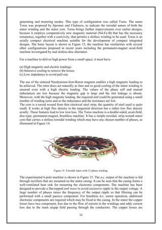 Seminar report on axial field electrical machine | DOCX