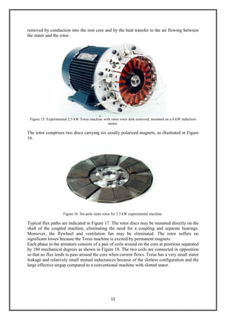 Seminar report on axial field electrical machine | DOCX