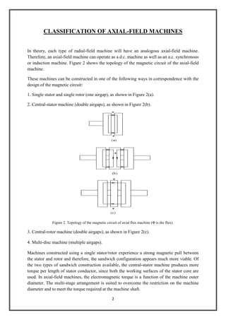 Seminar report on axial field electrical machine | DOCX