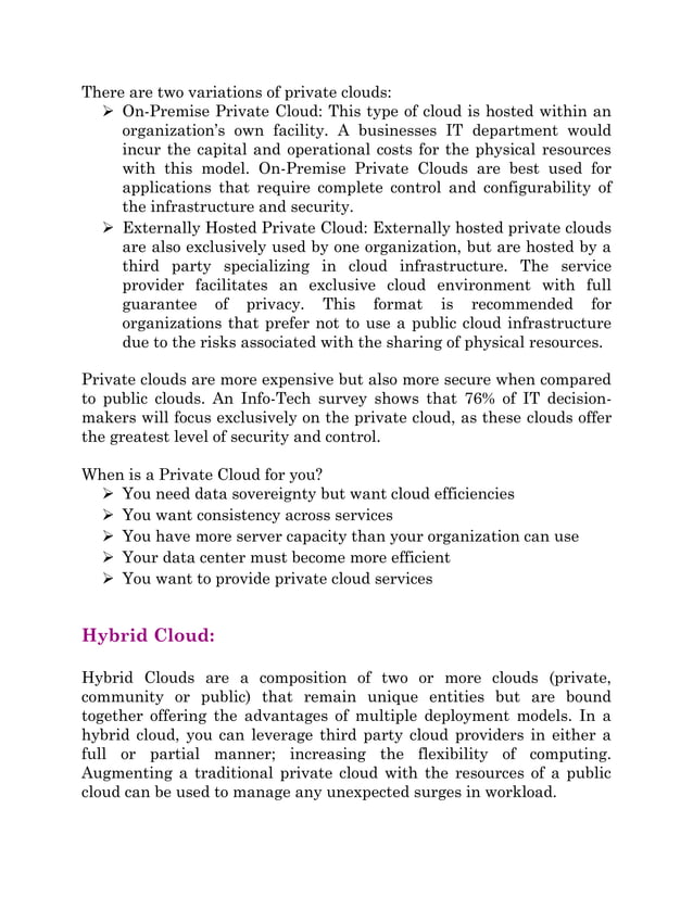 Seminar report on cloud computing | PDF