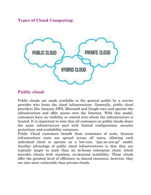 Seminar report on cloud computing | PDF