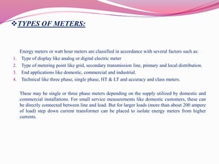 AUTOMATIC ENERGY METER READING SYSTEM FOR BILLING PURPOSE | PPTX