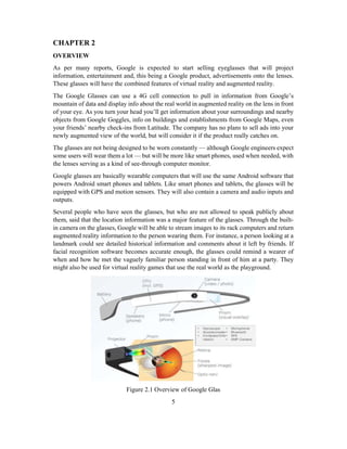 Seminar report on google glass | PDF