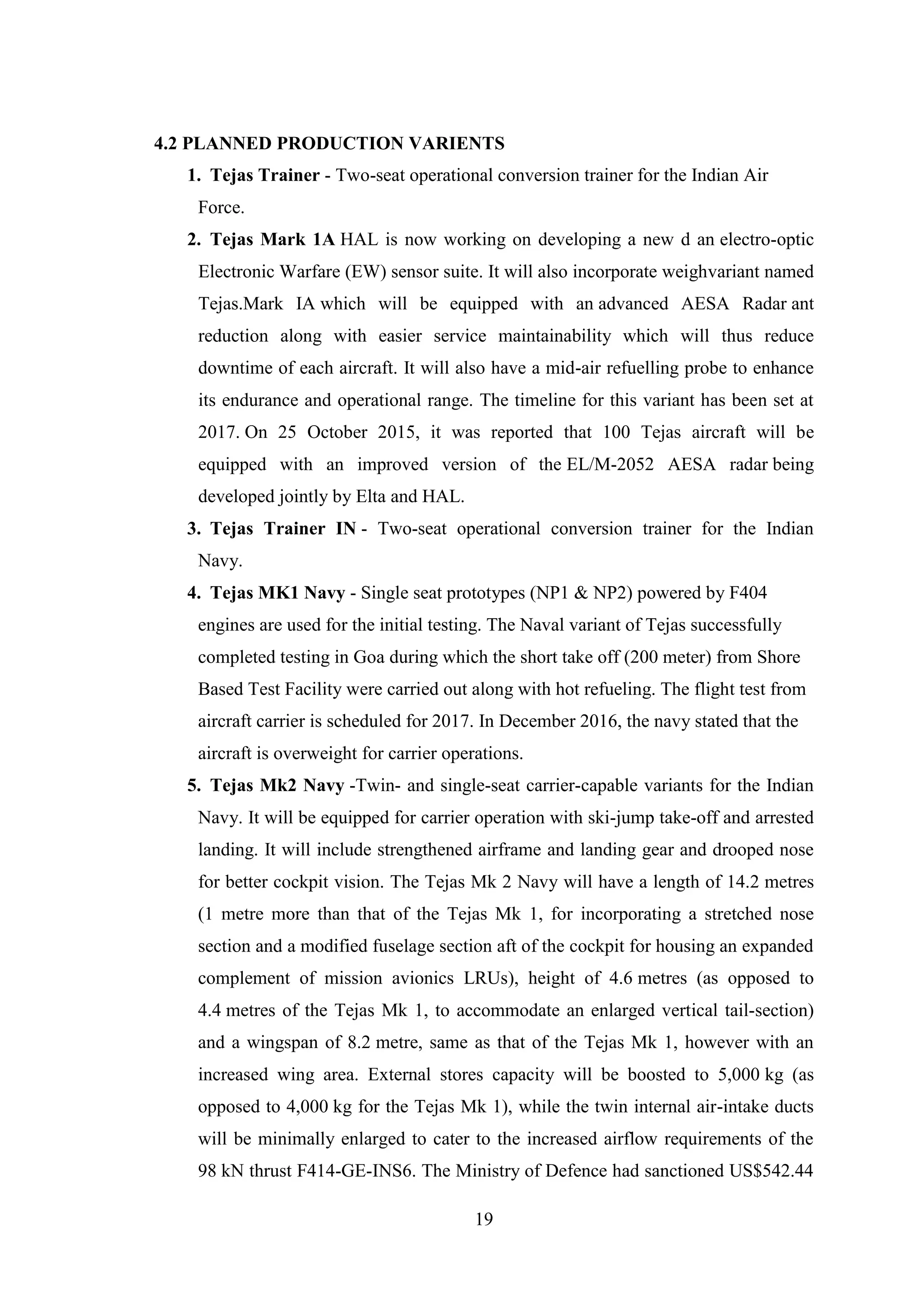 Seminar report on hal tejas(2) | PDF