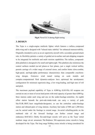 Seminar report on hal tejas(2) | PDF