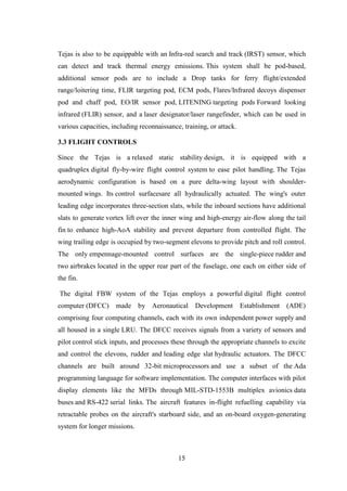 Seminar report on hal tejas(2) | PDF