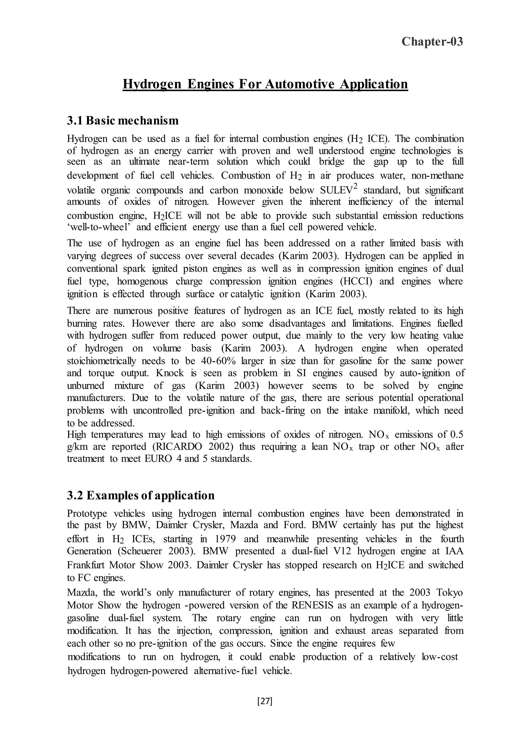 Seminar report on hydrogen fuel cell | DOCX