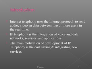 Seminar report on ip telephony | PPT