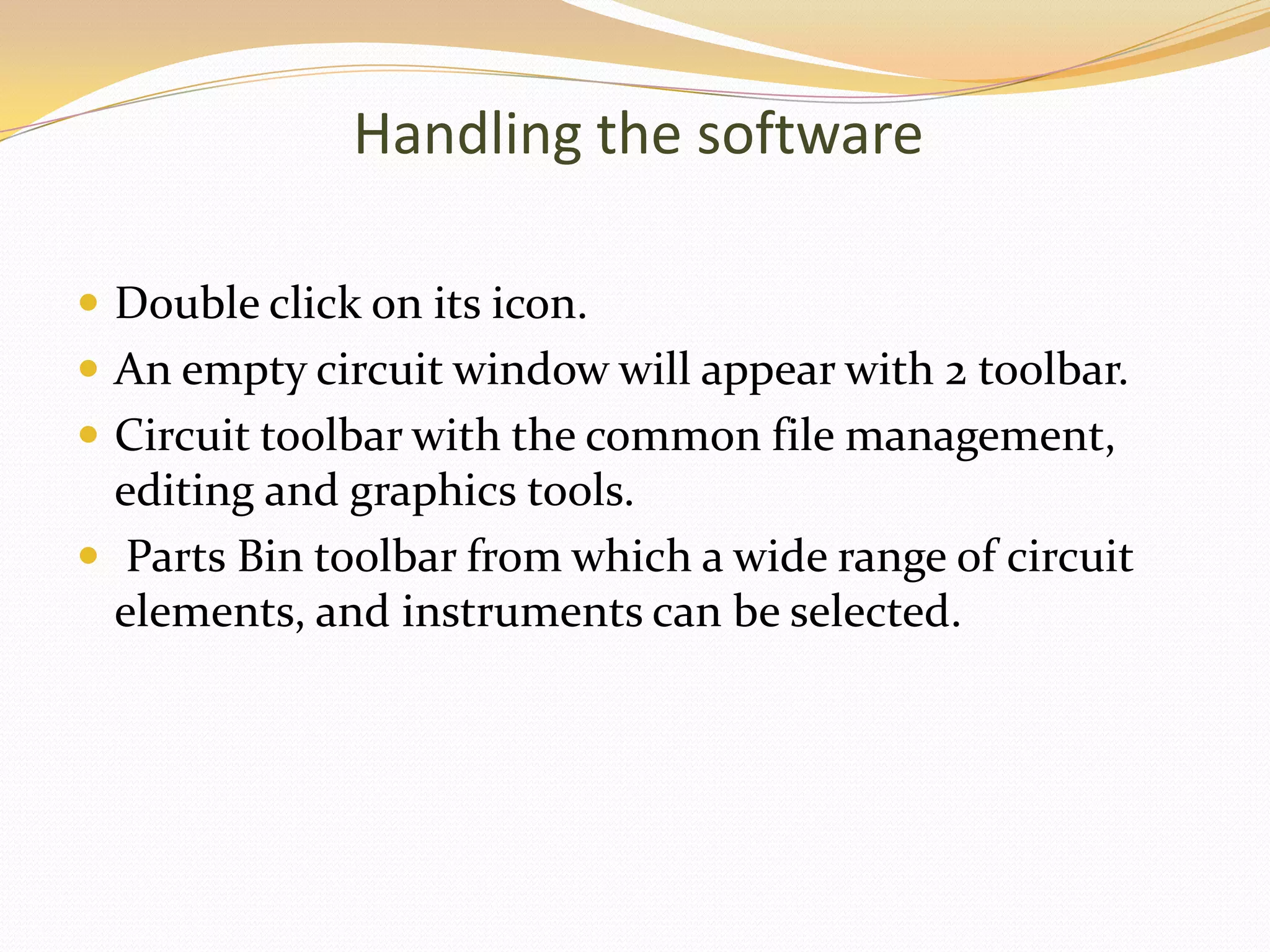 Seminar report on national instruments electronics workbench | PPTX