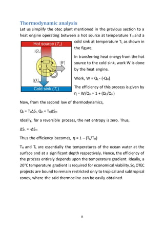 Seminar report on otec | DOCX | Geography | Science