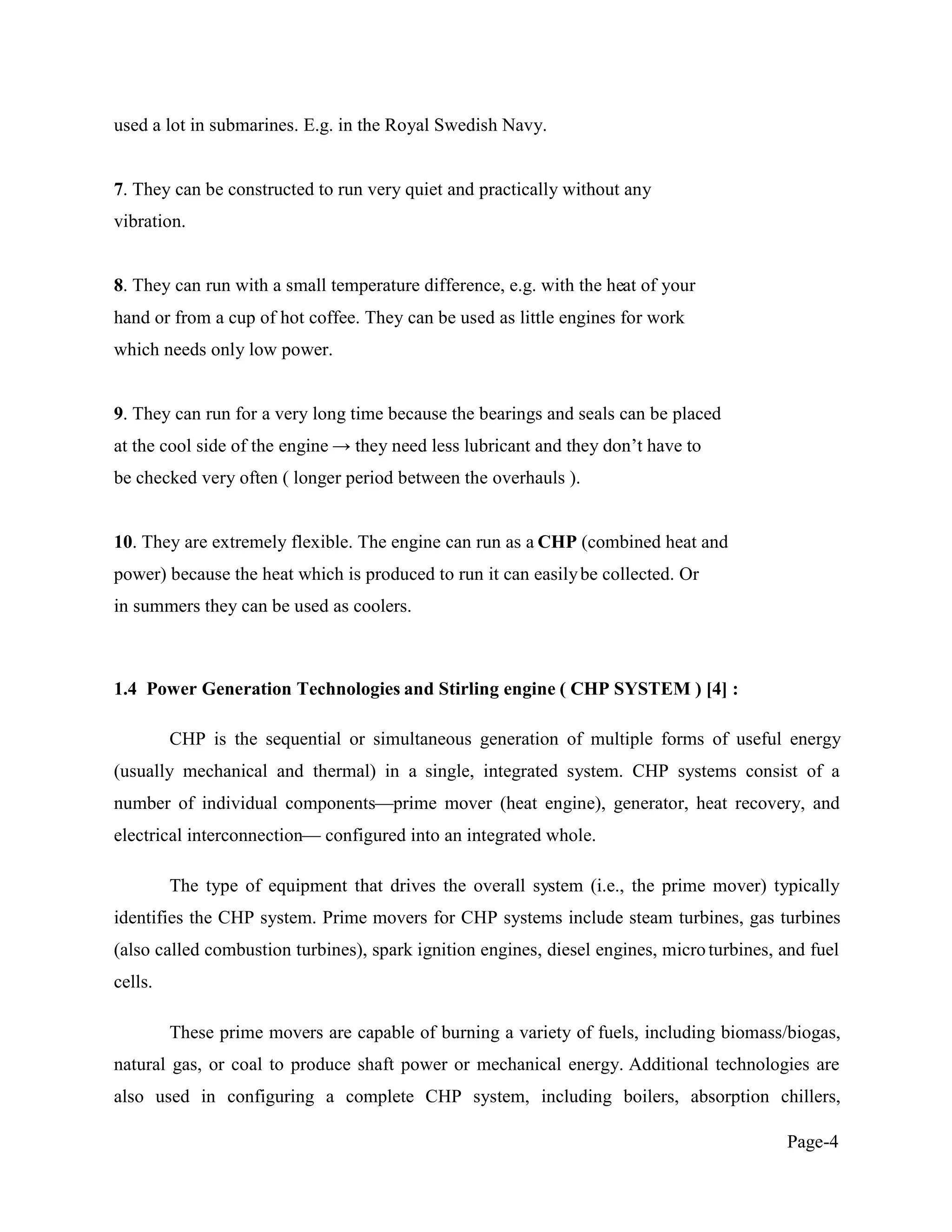 Seminar report on stirling engine | PDF