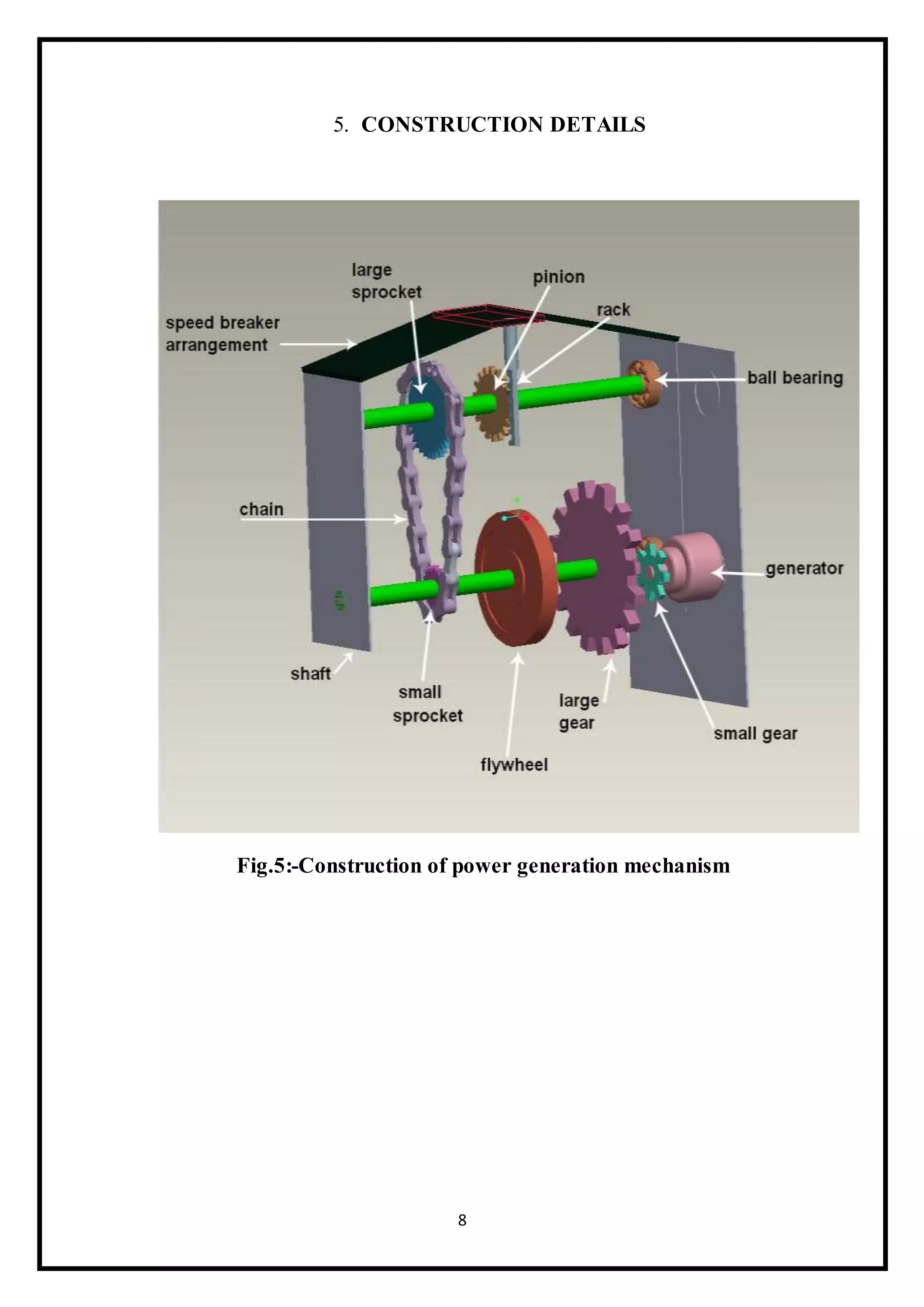 power generation through speed breakers | DOCX
