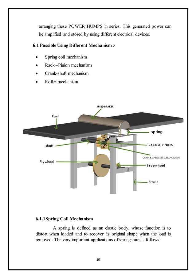 power generation through speed breakers | PDF